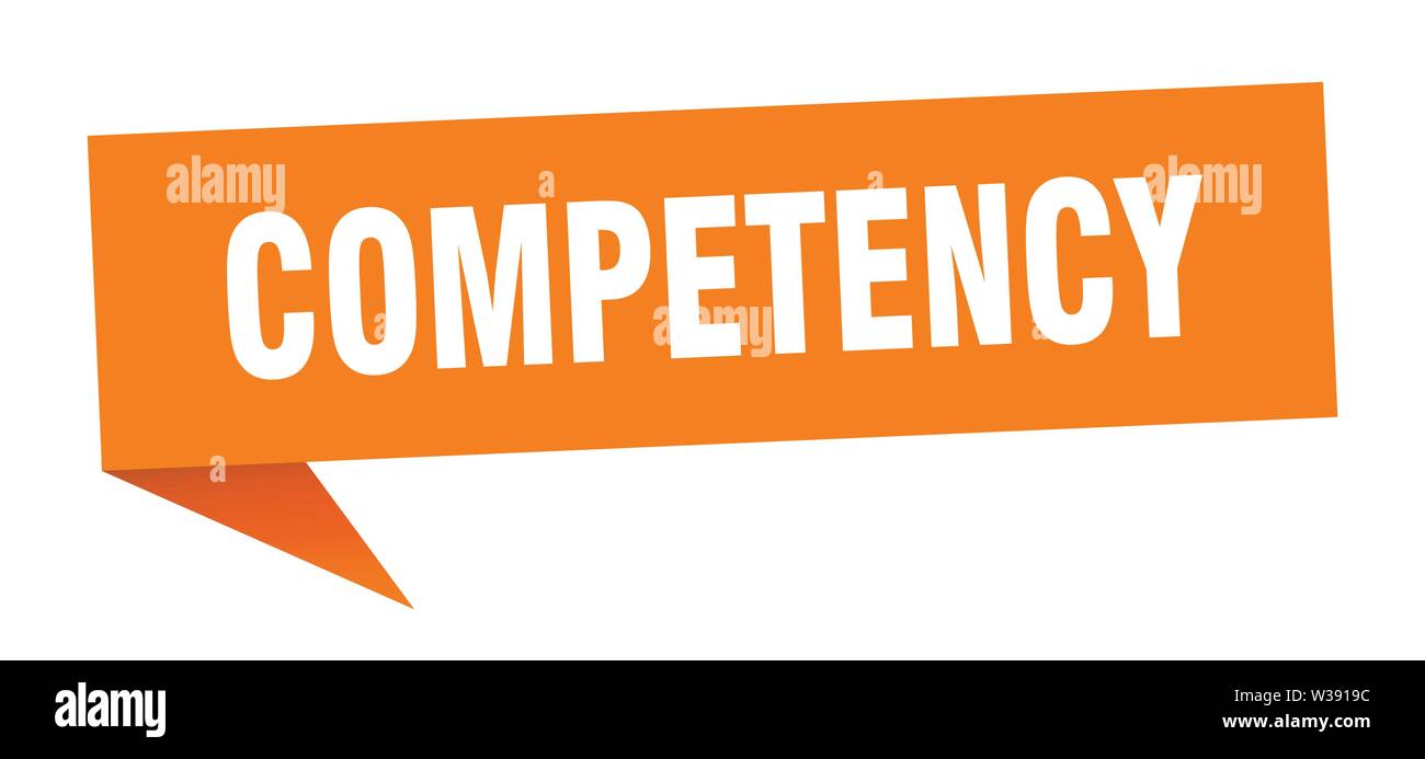 competency speech bubble. competency sign. competency banner Stock ...