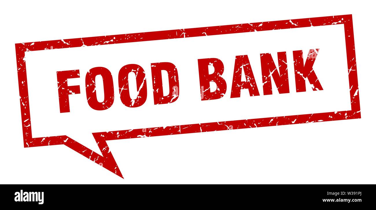 food bank sign. food bank square speech bubble. food bank Stock Vector ...