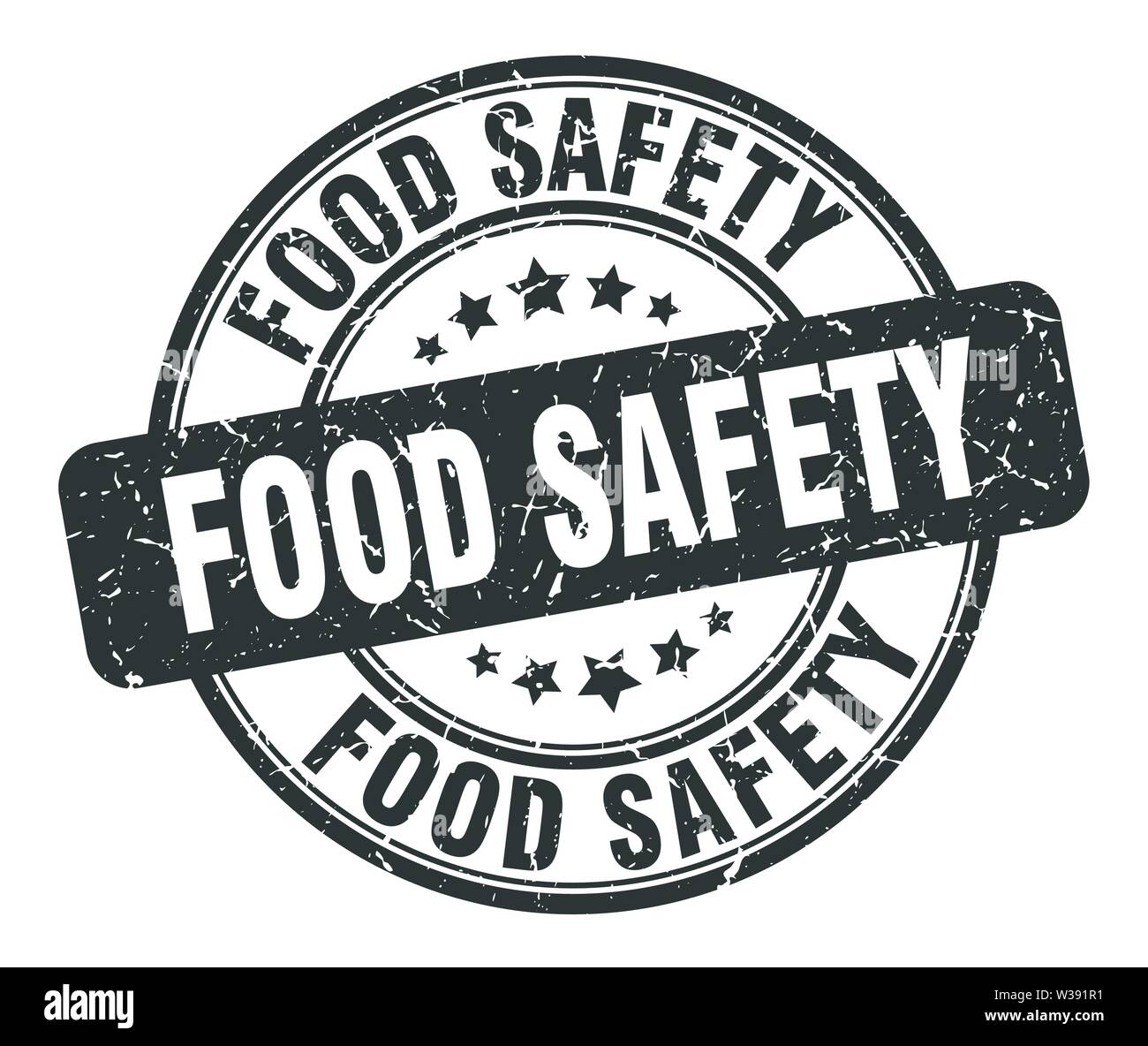 food safety stamp. food safety round grunge sign. food safety Stock ...