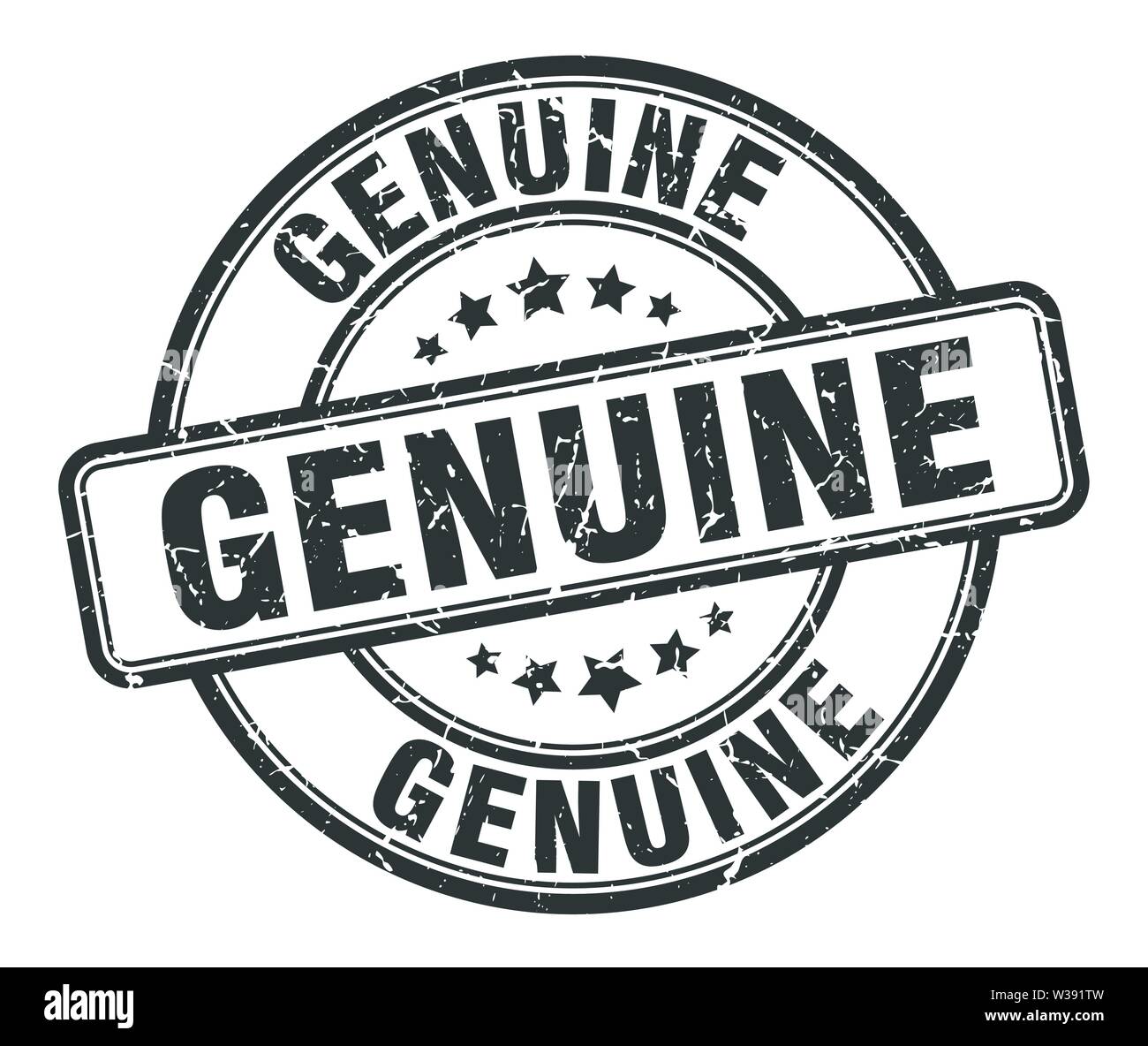 genuine stamp. genuine round grunge sign. genuine Stock Vector Image ...