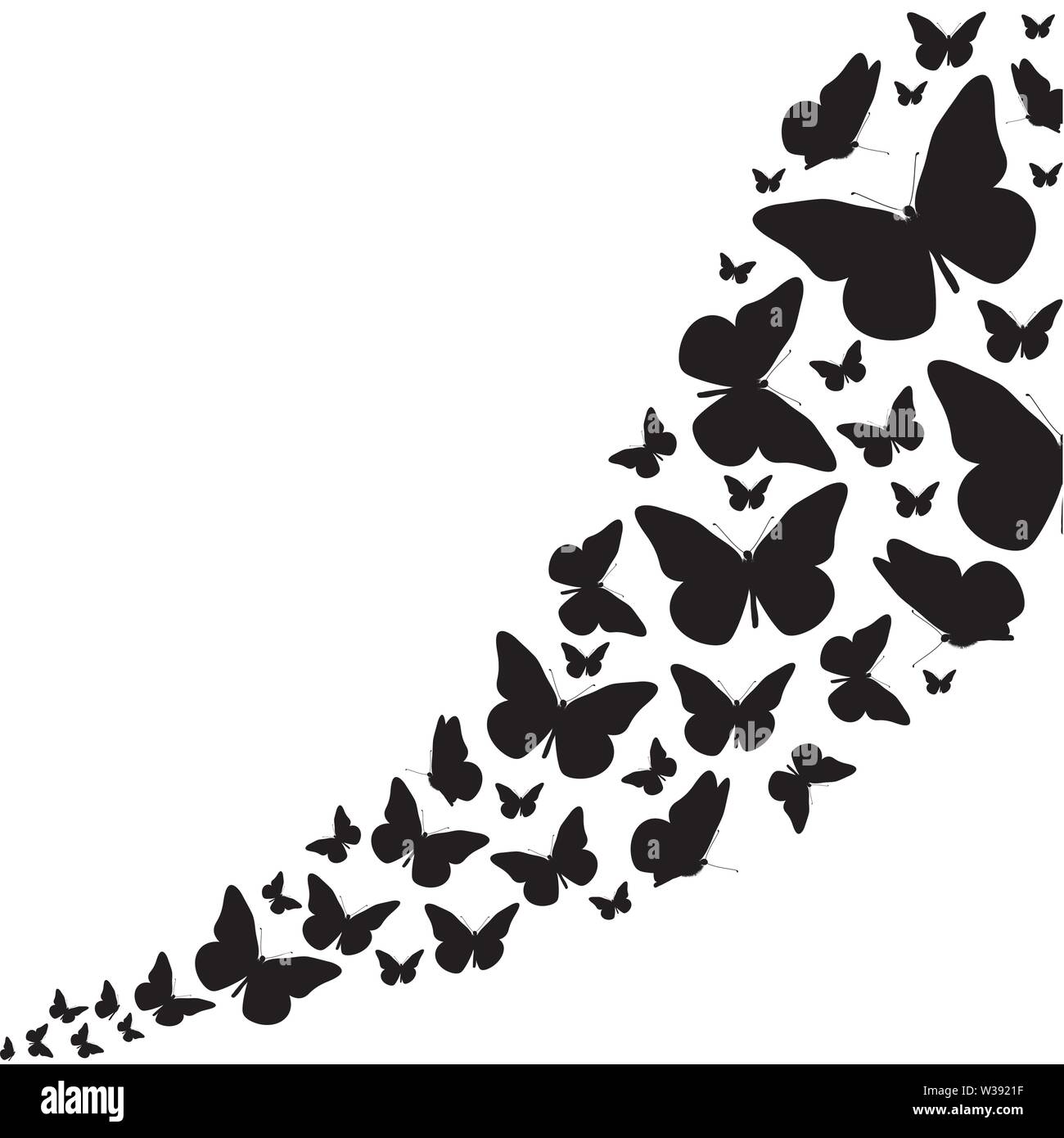 Abstract Background with Butterfly. Vector Illustration Stock Vector ...