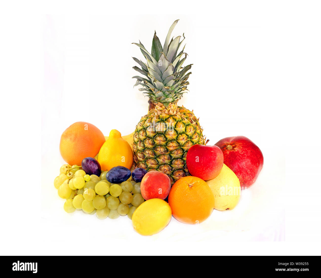 Delicious fruit photographed closeup on a white background Stock Photo ...