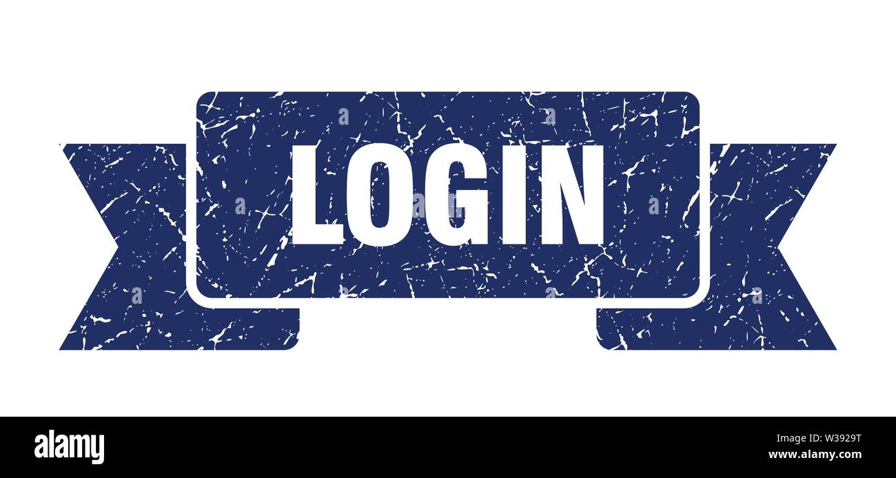 login grunge ribbon. login sign. login banner Stock Vector Image & Art ...