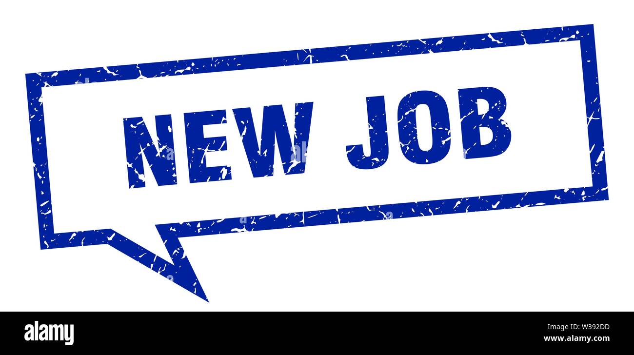 new job sign. new job square speech bubble. new job Stock Vector Image ...