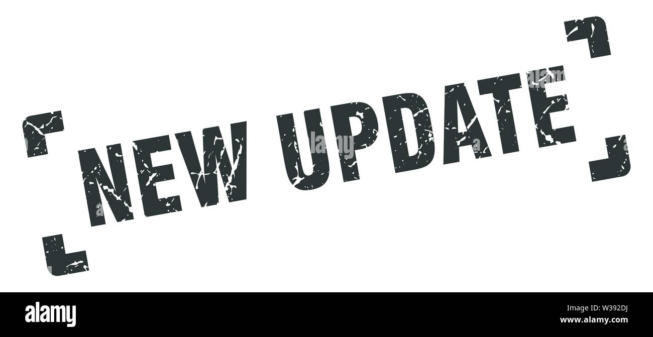new update stamp. new update square grunge sign. new update Stock ...