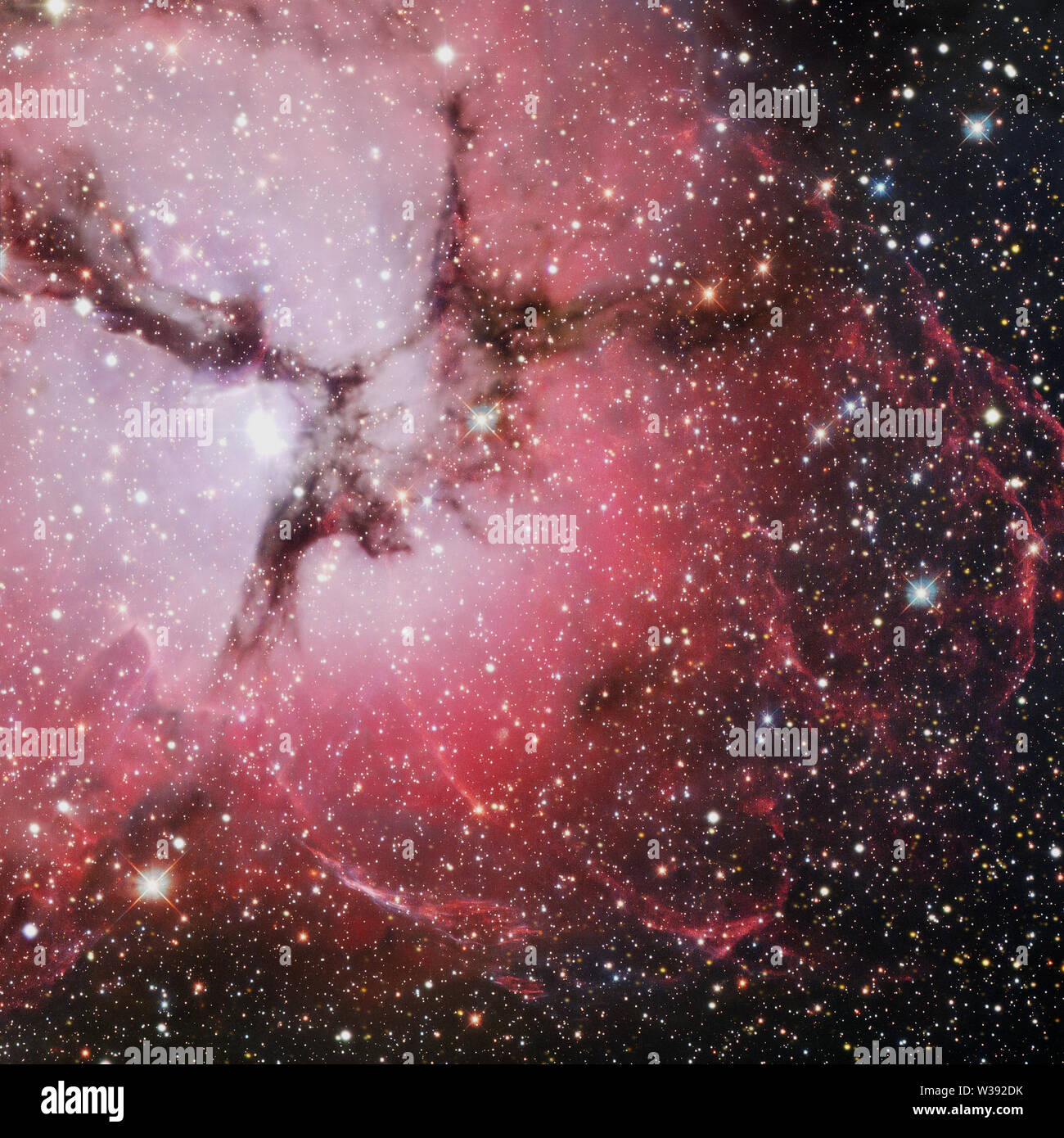 Nebula in outer space. Gas and dust clouds. Elements of this image ...