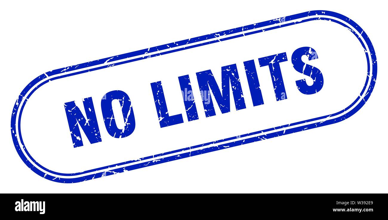 No limits stamp sign seal Cut Out Stock Images & Pictures - Alamy
