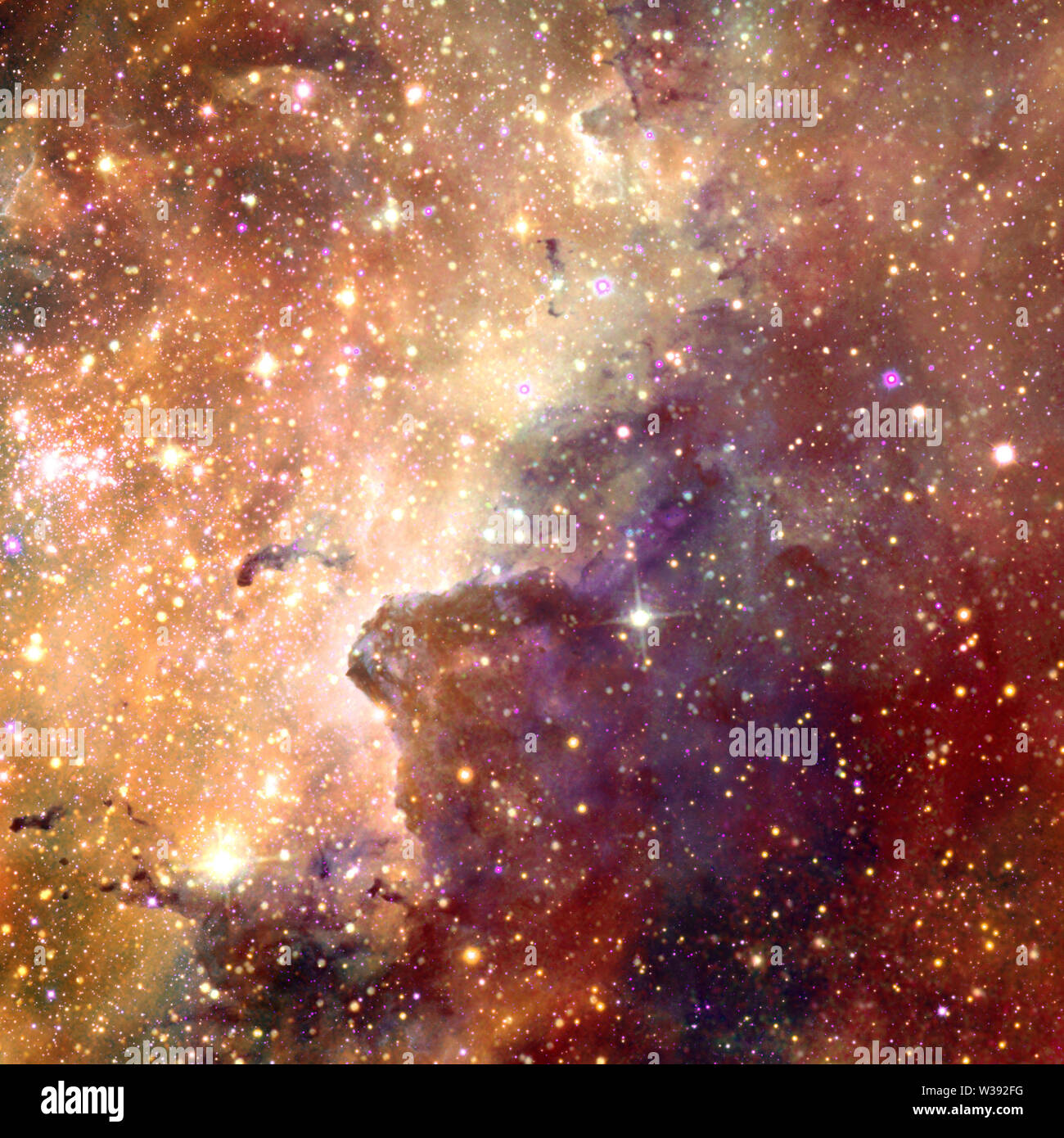 Nebula in outer space. Gas and dust clouds. Elements of this image ...
