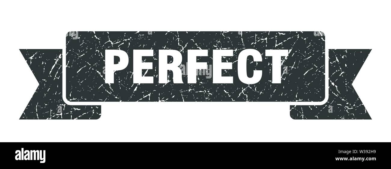 perfect grunge ribbon. perfect sign. perfect banner Stock Vector Image ...