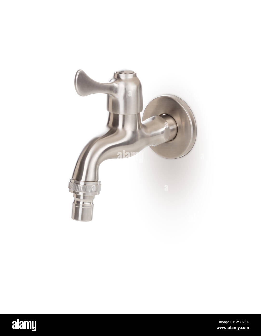 Custom Stainless Steel Faucet Isolated on a White Background Stock ...