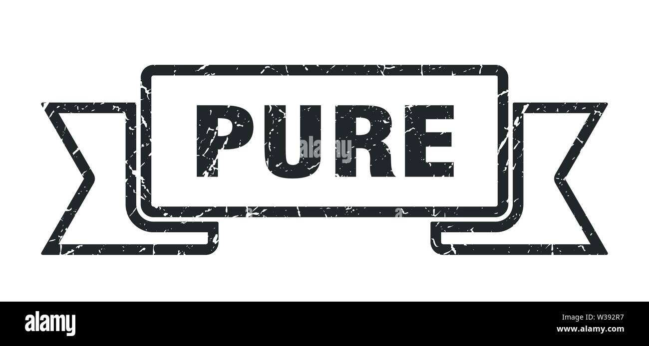 pure grunge ribbon. pure sign. pure banner Stock Vector Image & Art - Alamy
