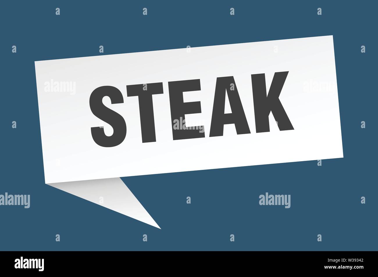 steak speech bubble. steak sign. steak banner Stock Vector Image & Art ...