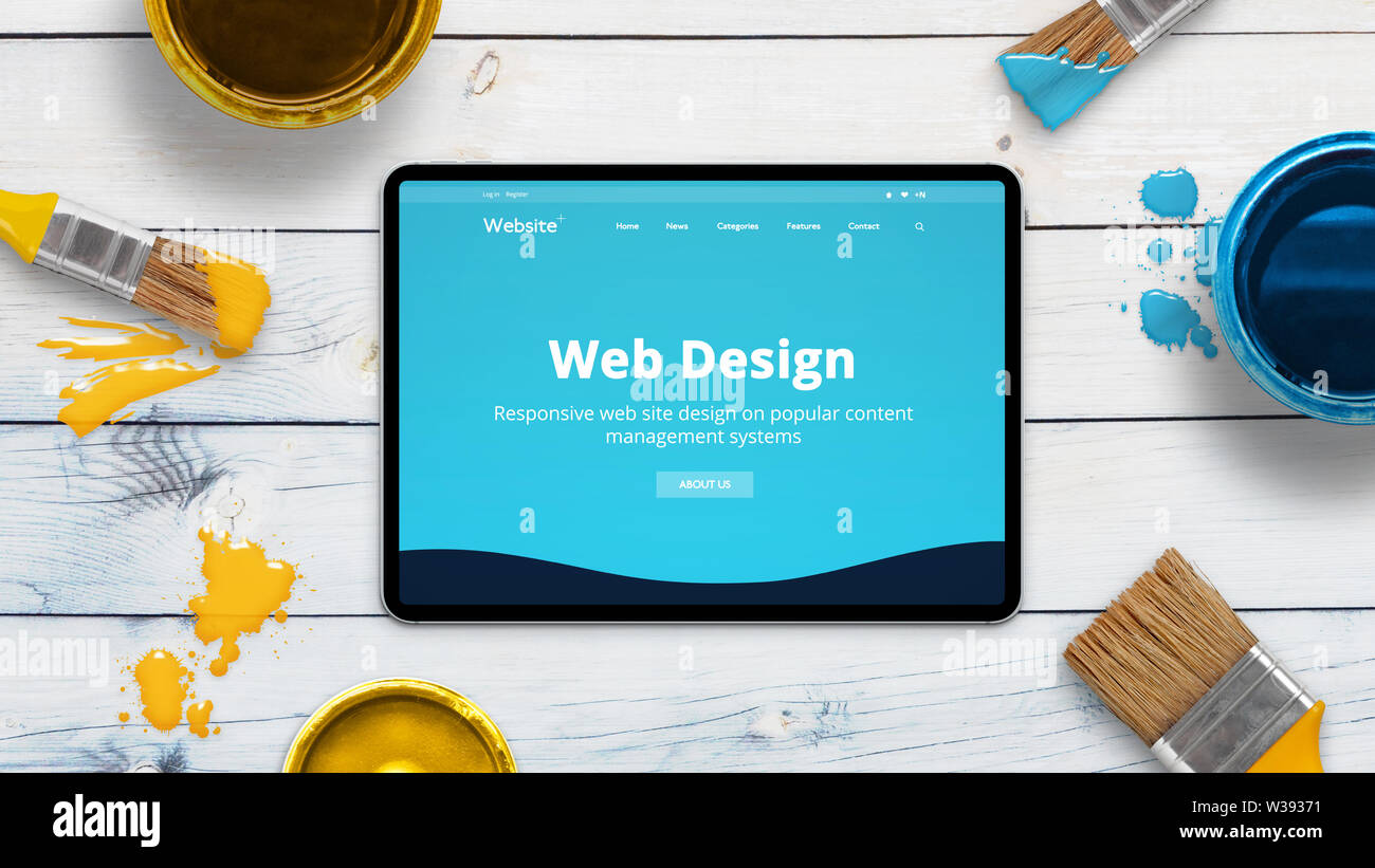 Tablet layout hi-res stock photography and images - Alamy