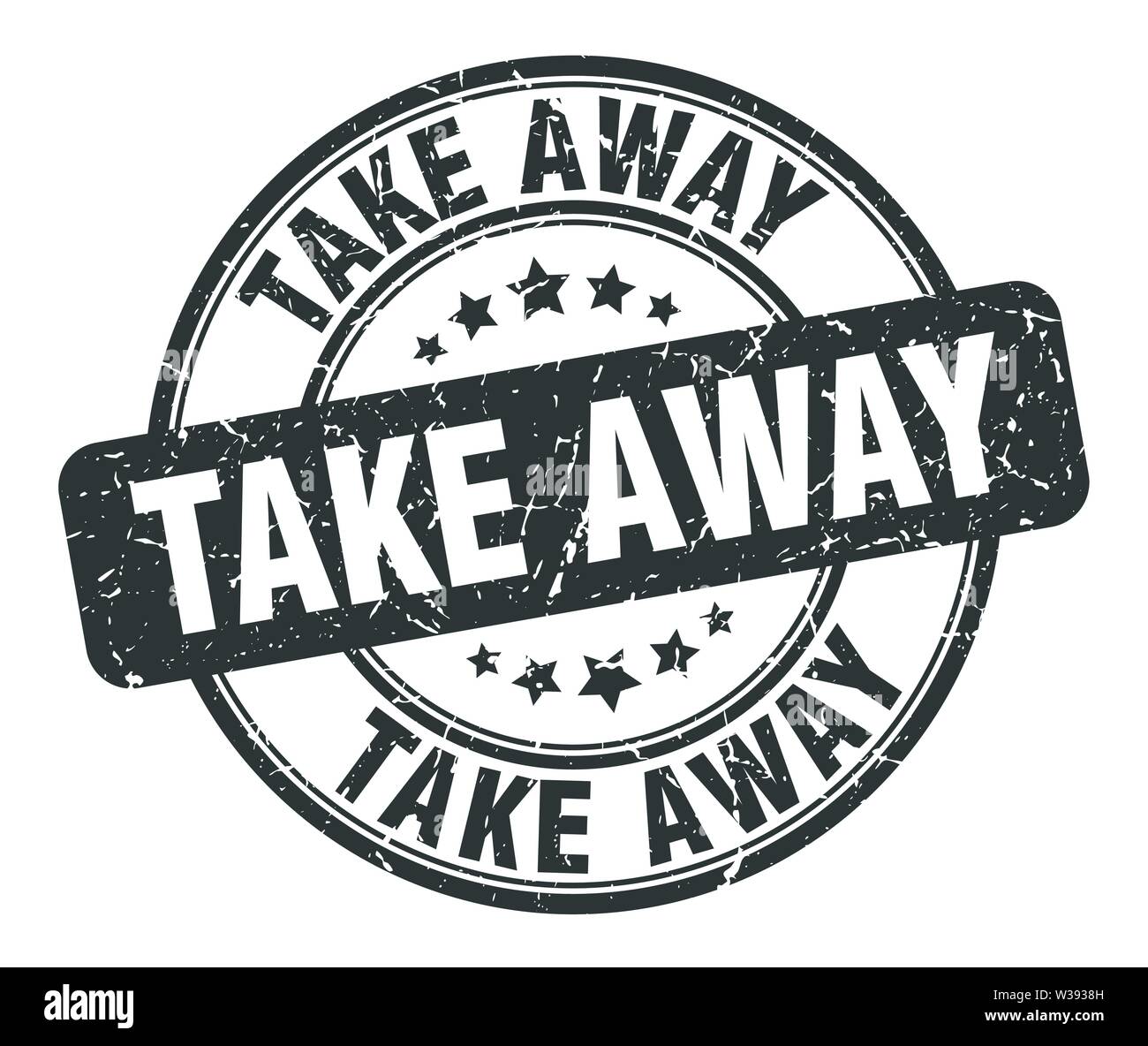 take away stamp. take away round grunge sign. take away Stock Vector ...
