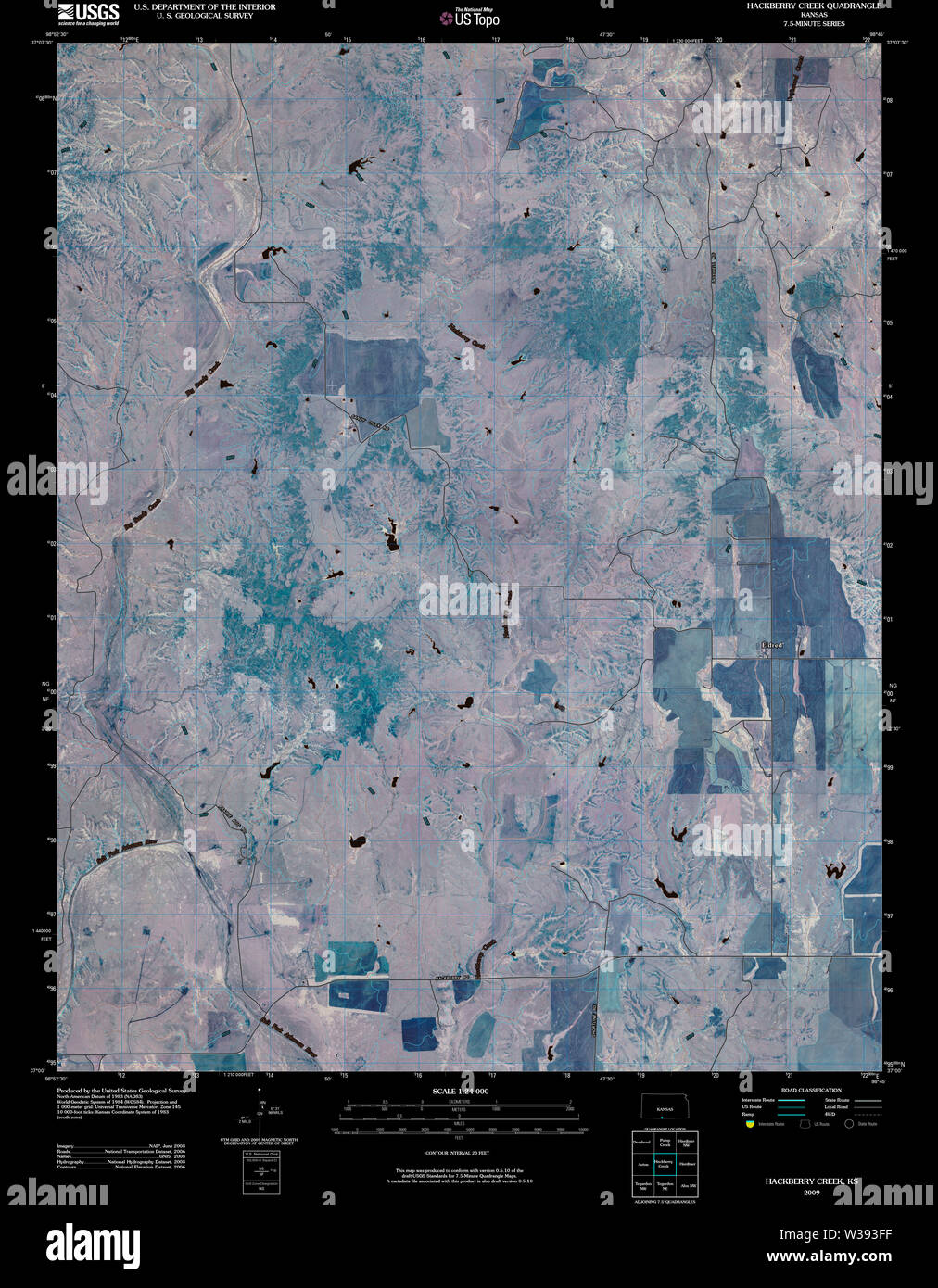 Map of hackberry hi-res stock photography and images - Alamy