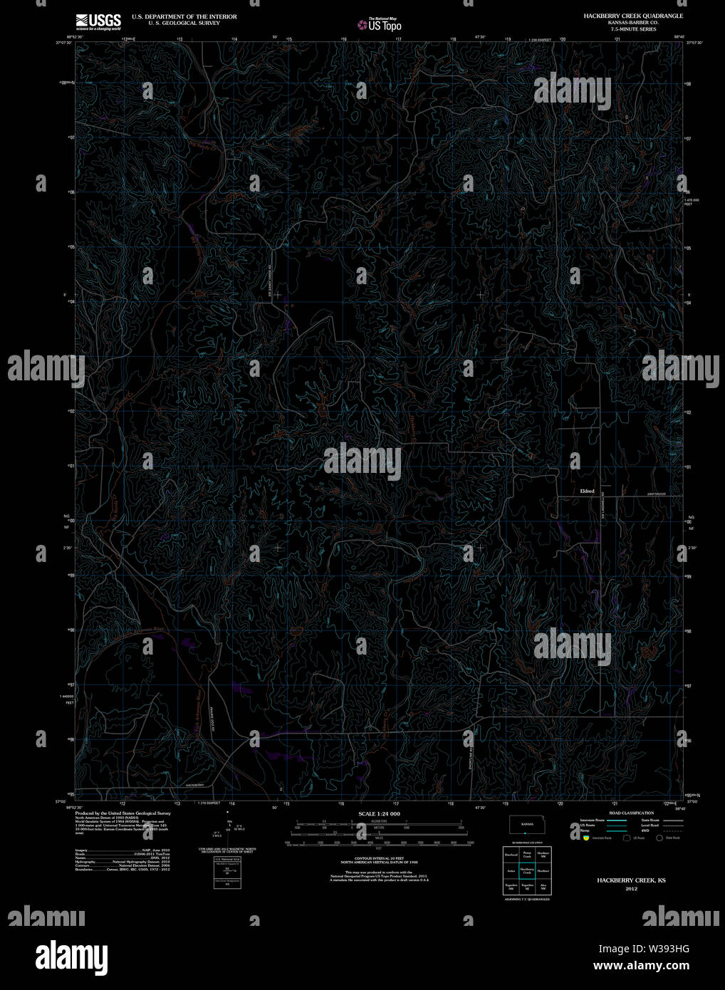 Map of hackberry hi-res stock photography and images - Alamy