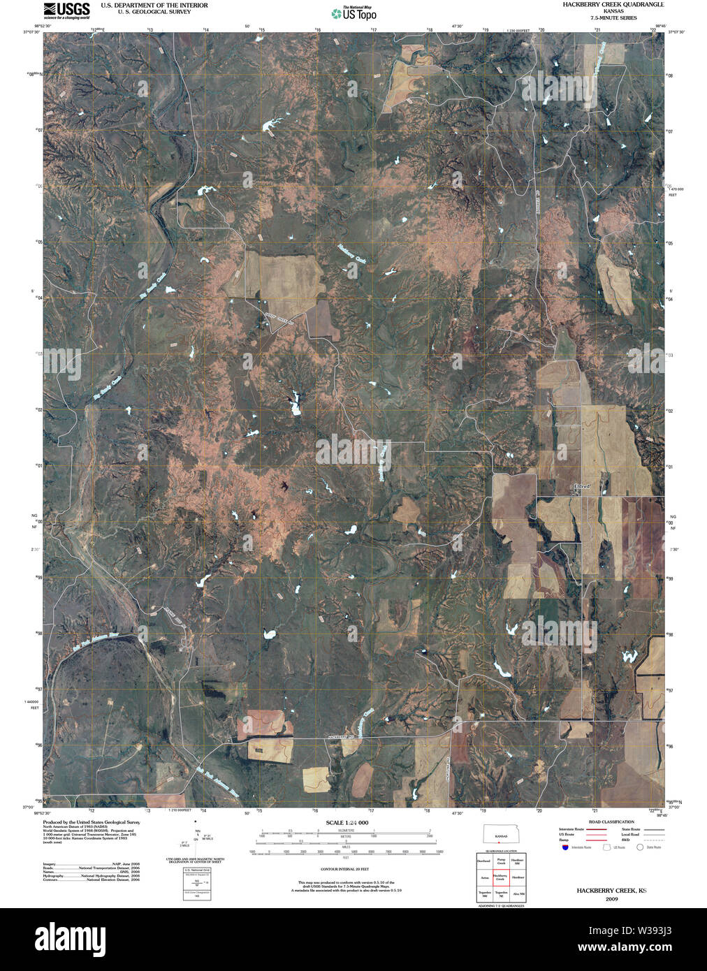 Map of hackberry hi-res stock photography and images - Alamy