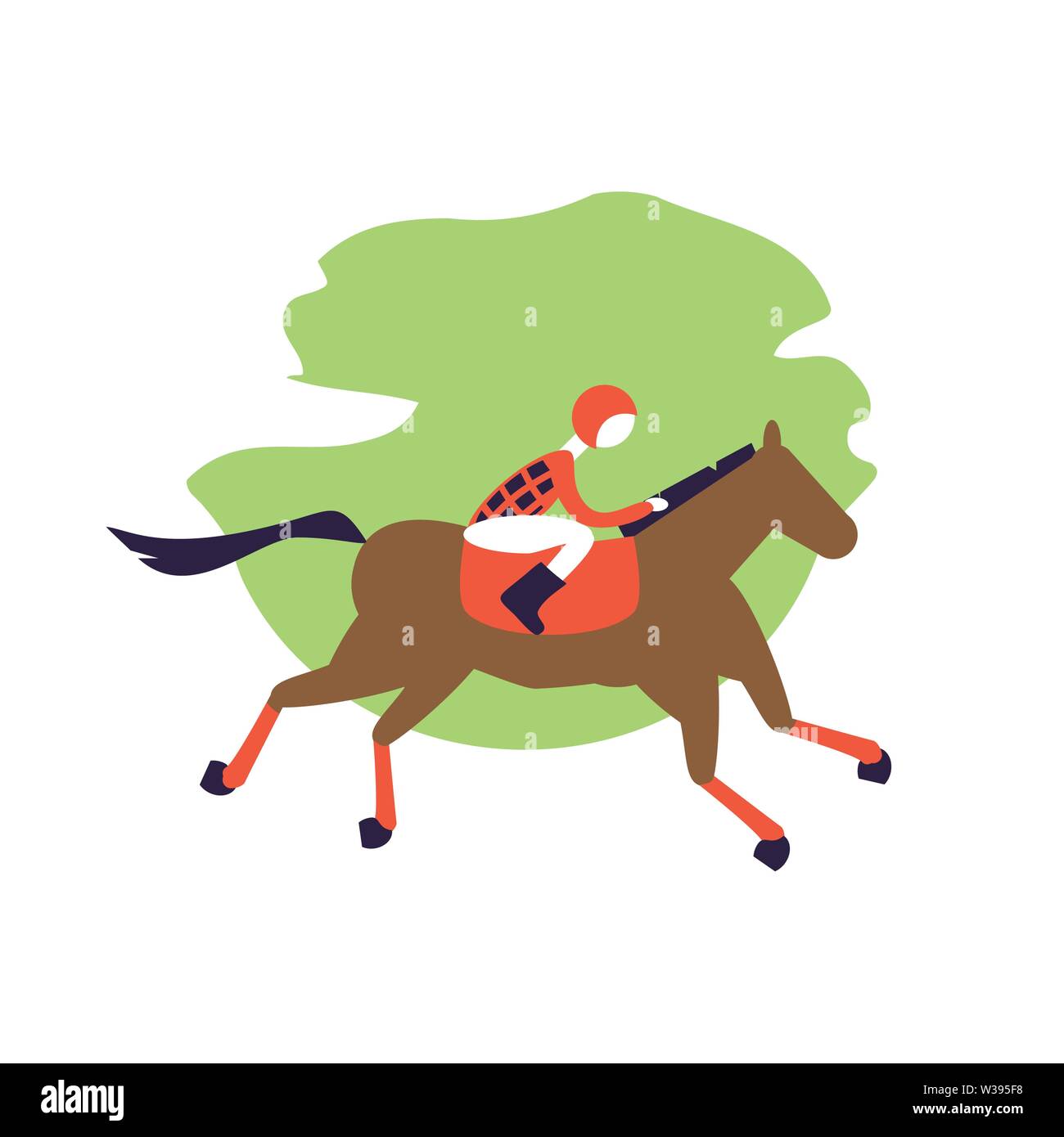 Race day horses Stock Vector Images - Alamy