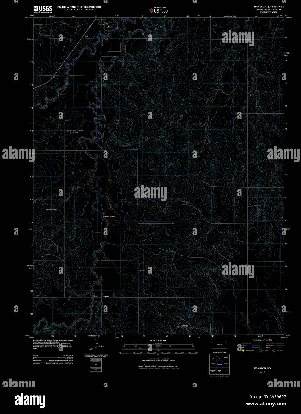 Hanston map hi-res stock photography and images - Alamy