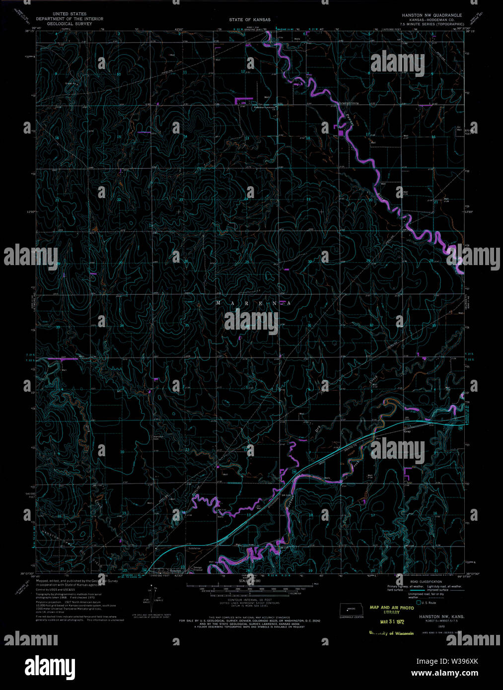 Hanston map hi-res stock photography and images - Alamy
