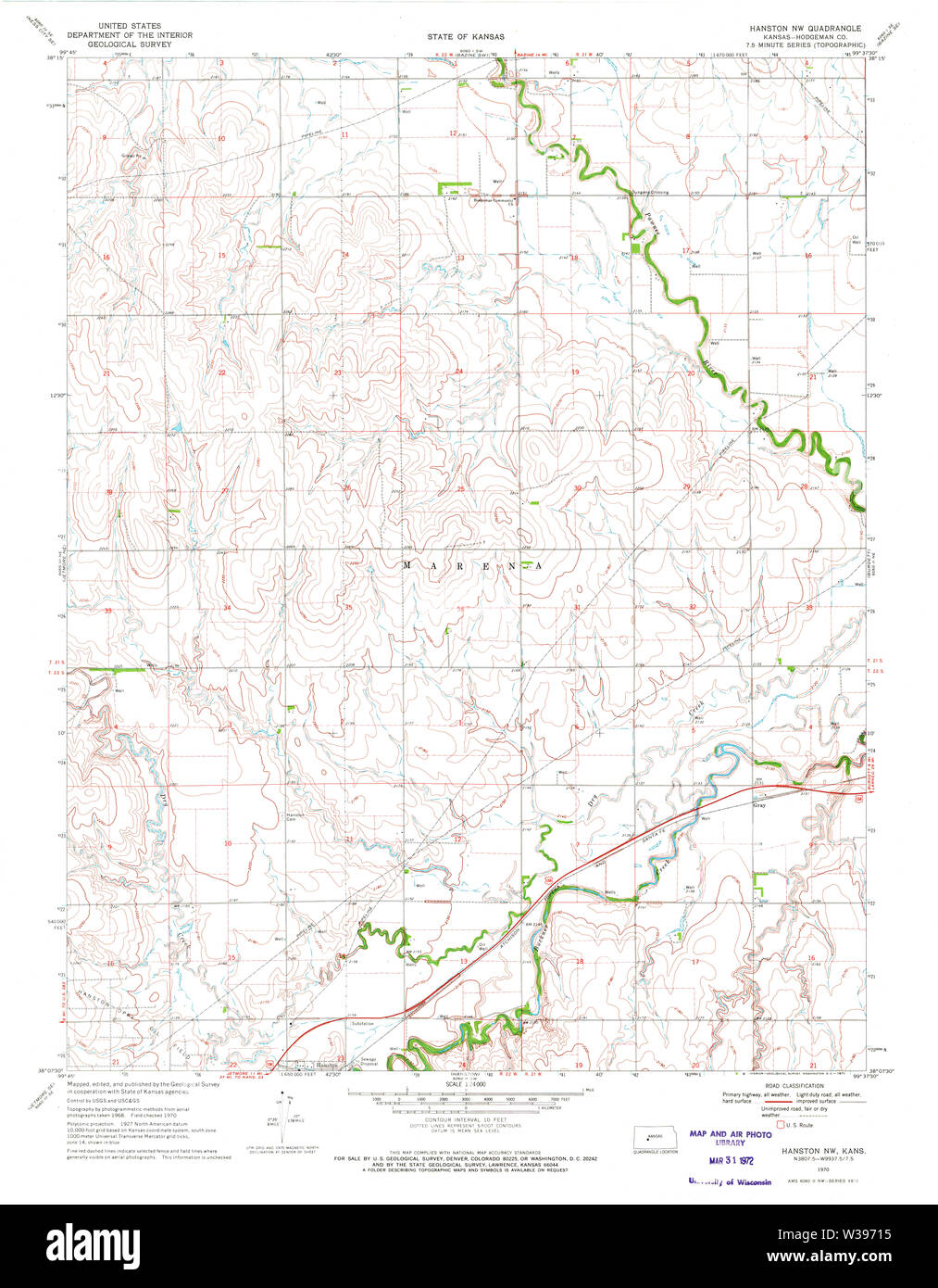 Map of hanston hi-res stock photography and images - Alamy