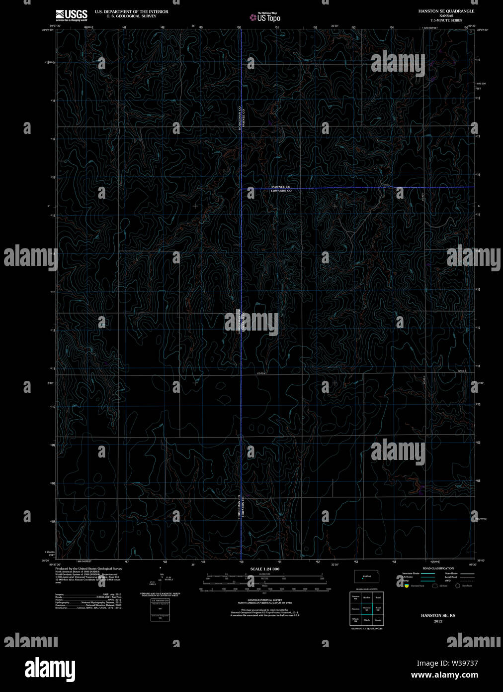 Map of hanston hi-res stock photography and images - Alamy