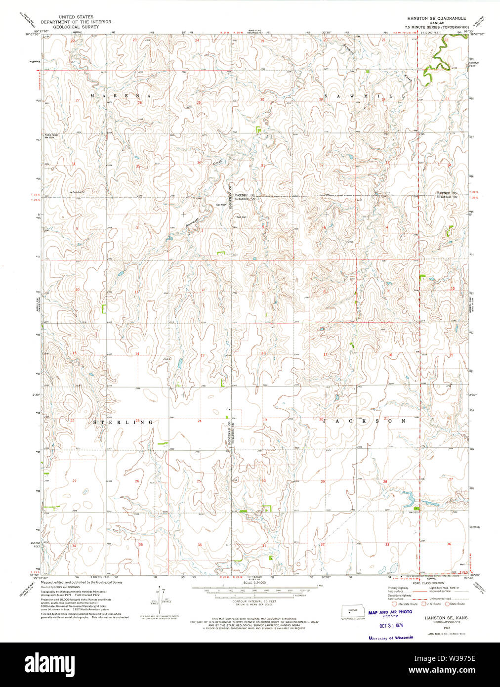 Hanston map hi-res stock photography and images - Alamy