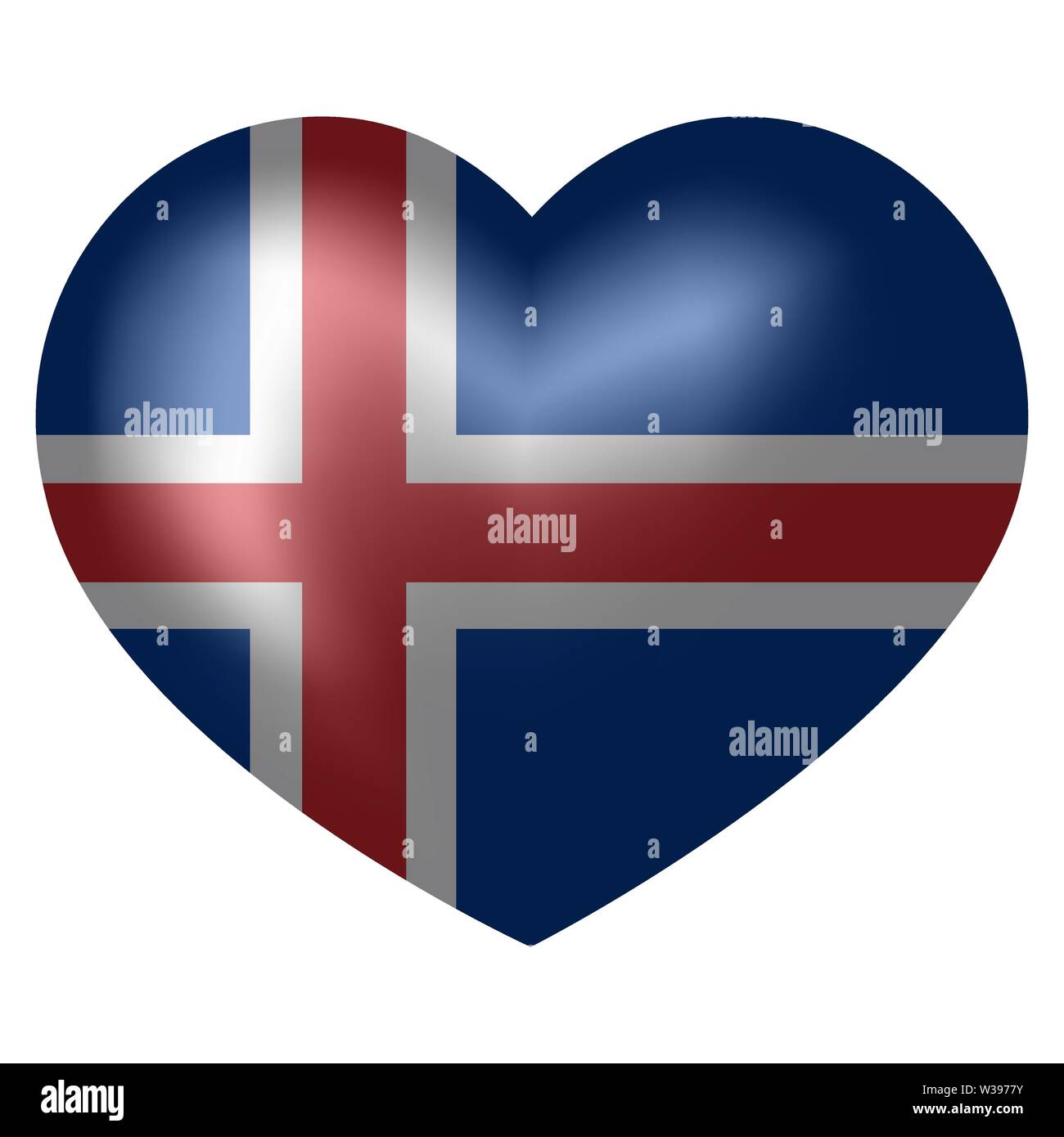 Icelandic 3d flag Stock Vector Images - Alamy