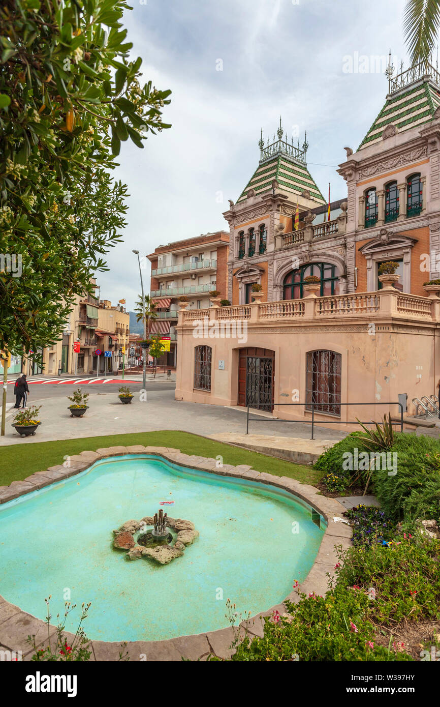 Palleja,Spain. City Hall, Town Hall, Ajuntament Stock Photo - Alamy