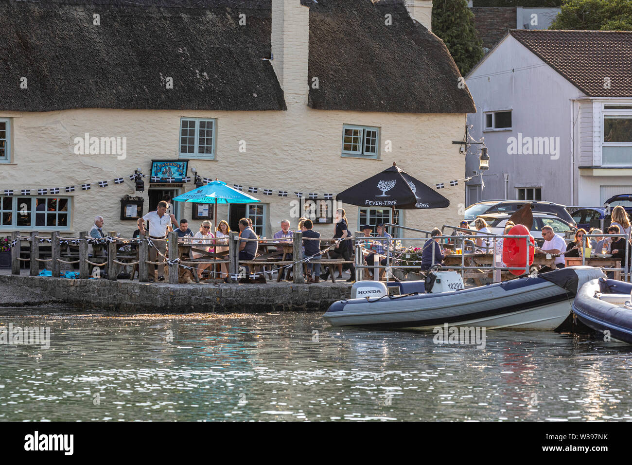 Pandora Inn, Restronguet Creek, Carrick Roads, Falmouth. Too popular ...