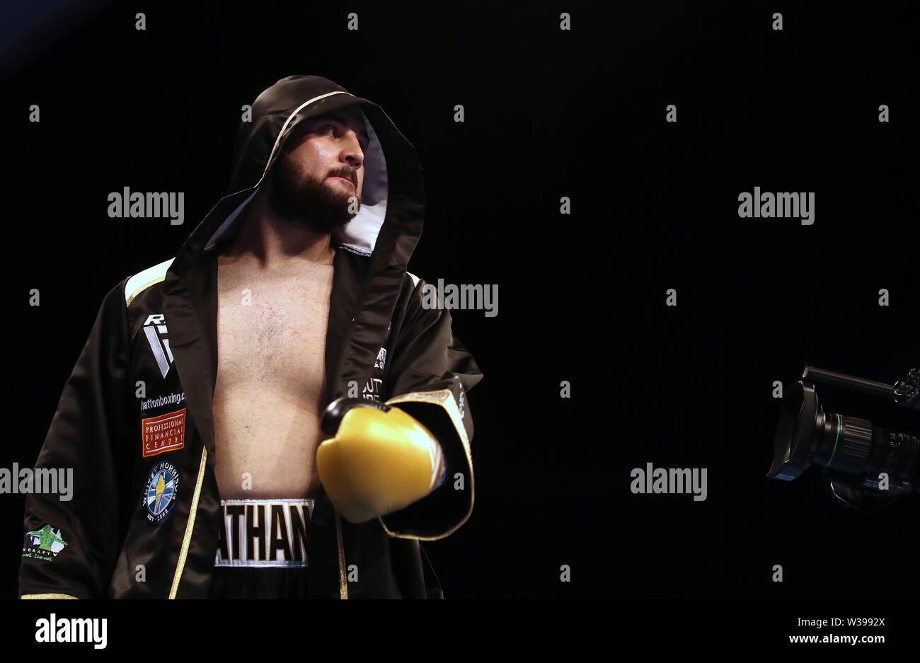 Nathan Gorman during the Heavyweight Championship at the O2 Arena ...