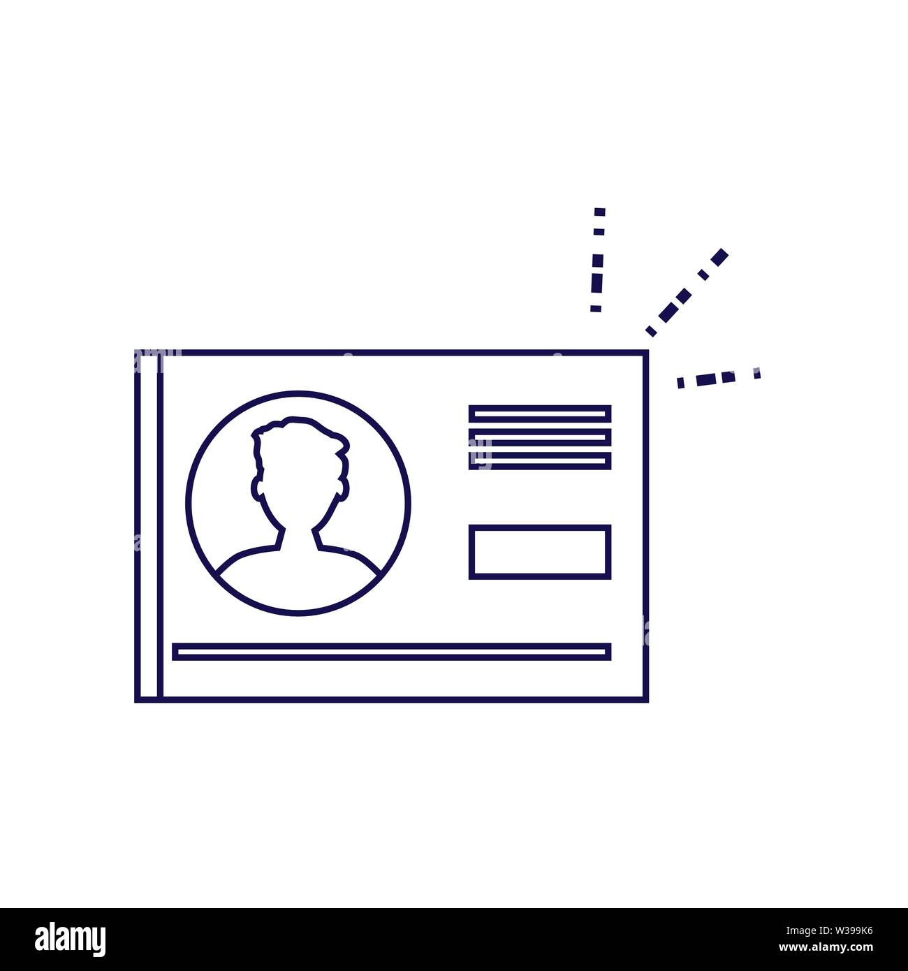 document id paper isolated icon vector illustration design Stock Vector ...