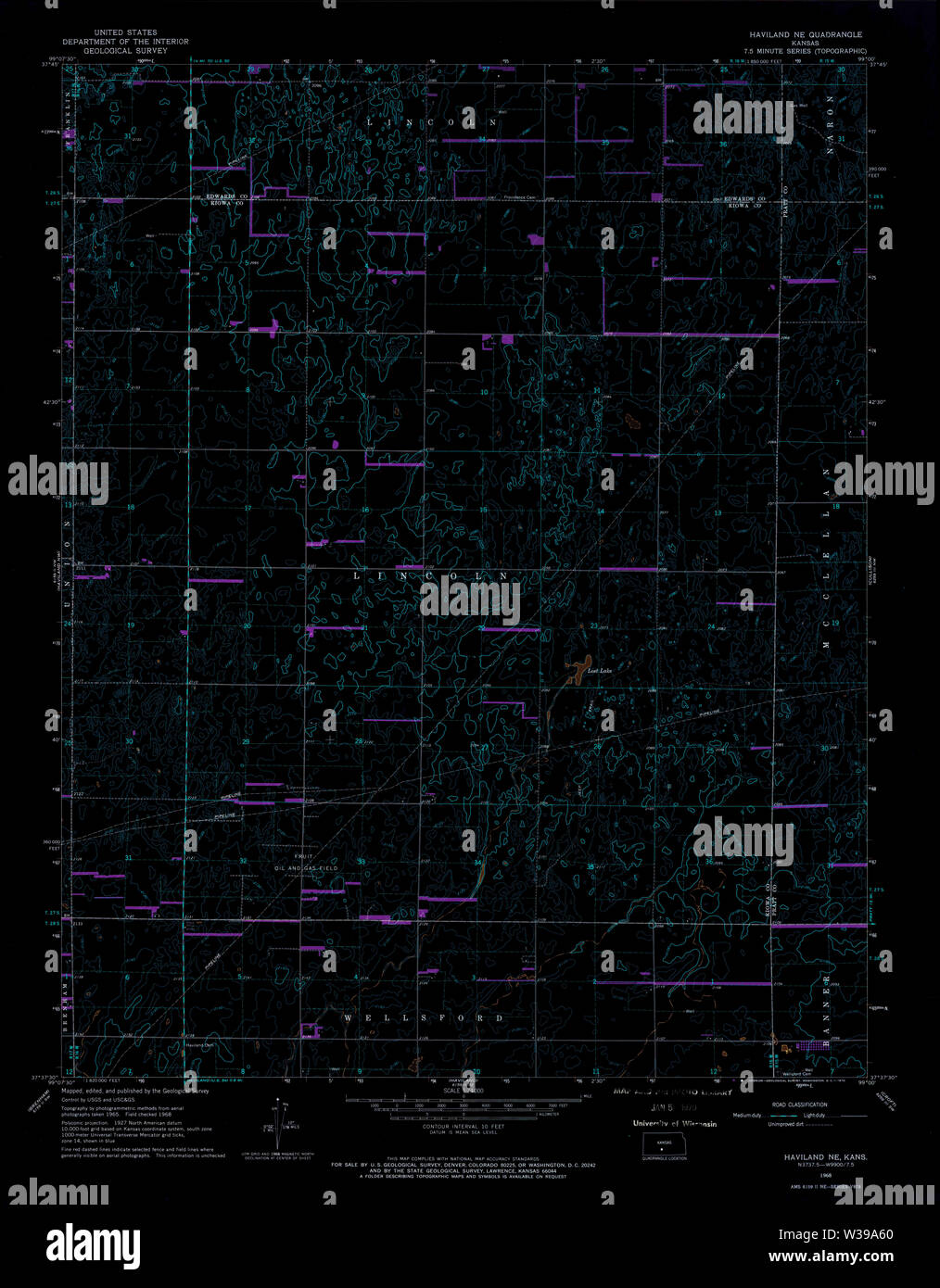 Map of haviland hi-res stock photography and images - Alamy