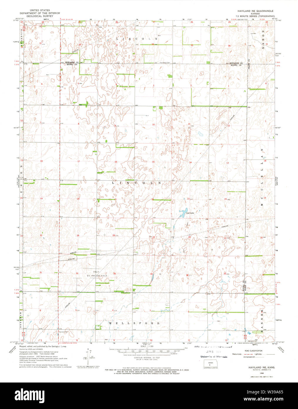 Map of haviland hi-res stock photography and images - Alamy