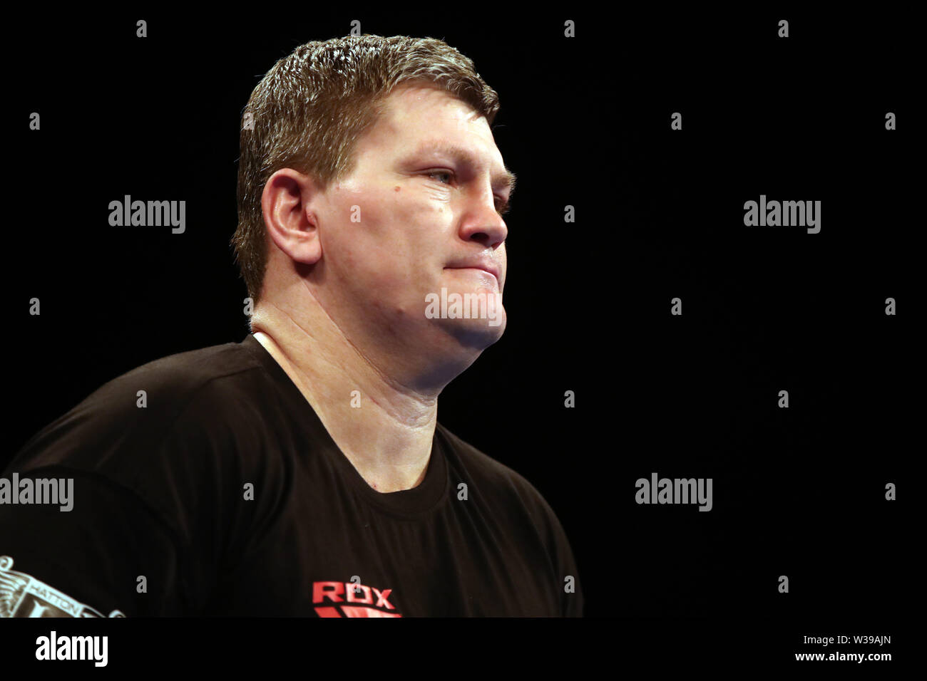 Nathan Gorman's trainer Ricky Hatton at the O2 Arena, London Stock ...