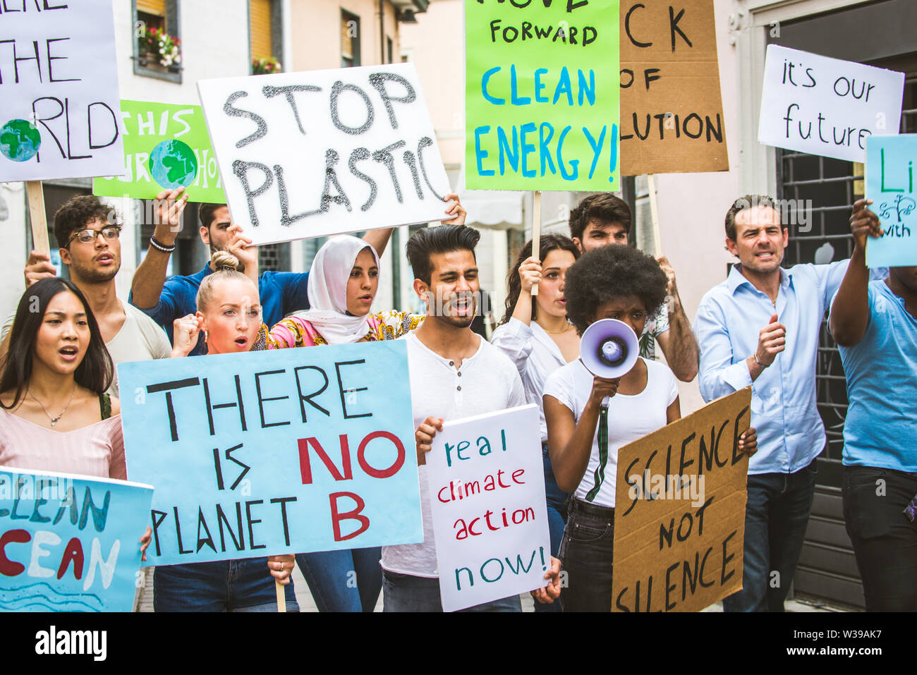 People Protesting Against Pollution