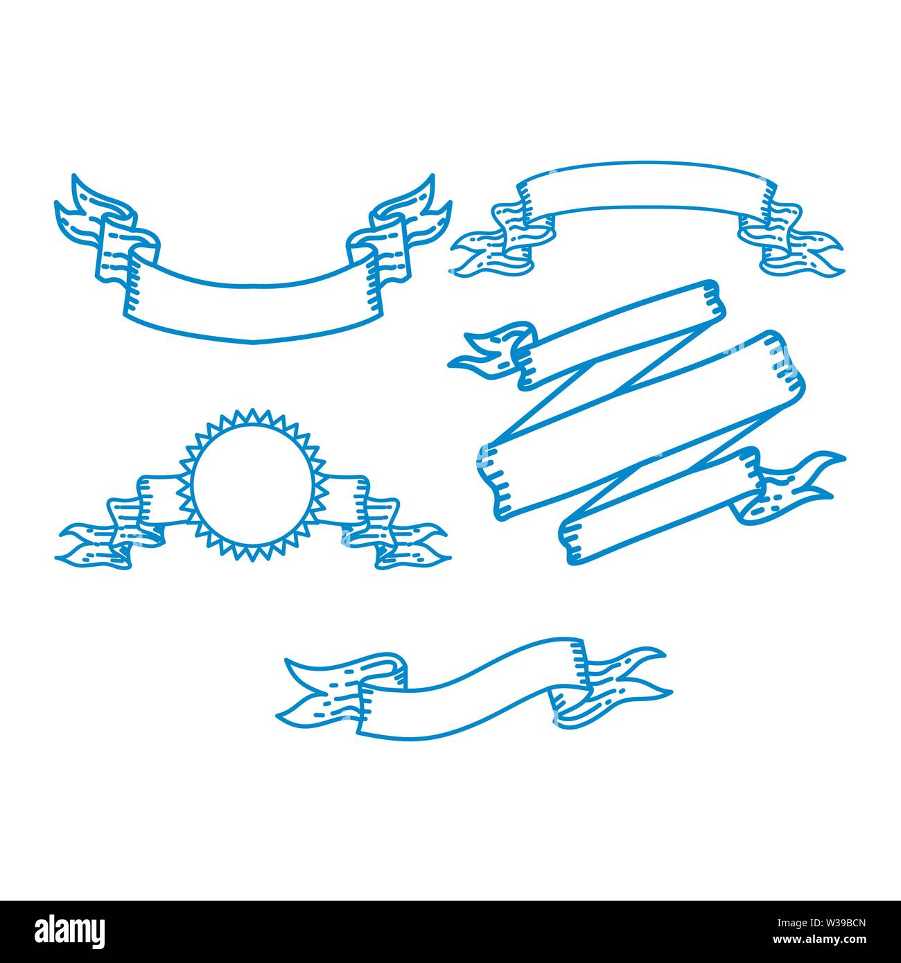 Ribbon Celebration Design Graphic Template Vector Stock Vector Image ...