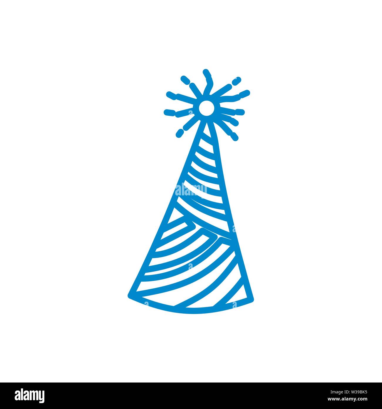 Birthday Hat Design Graphic Template Vector Stock Vector Image & Art ...
