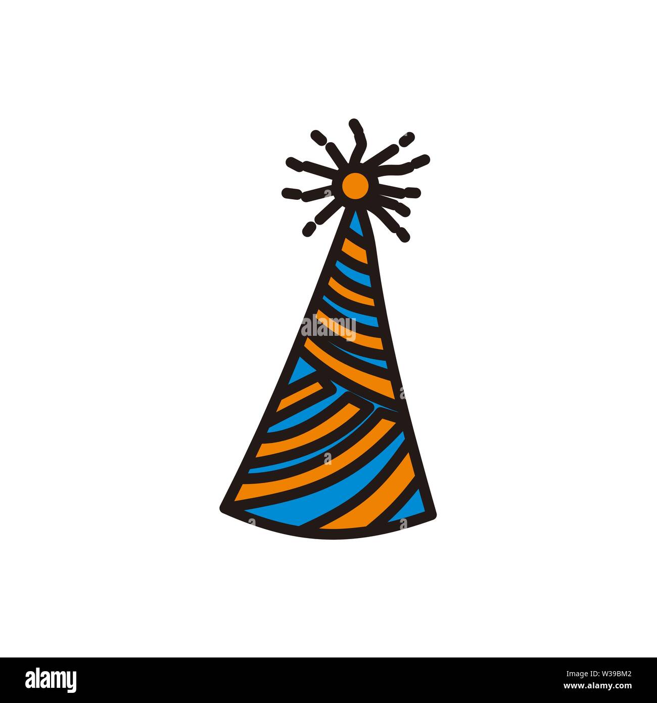 Birthday Hat Design Graphic Template Vector Stock Vector Image & Art ...