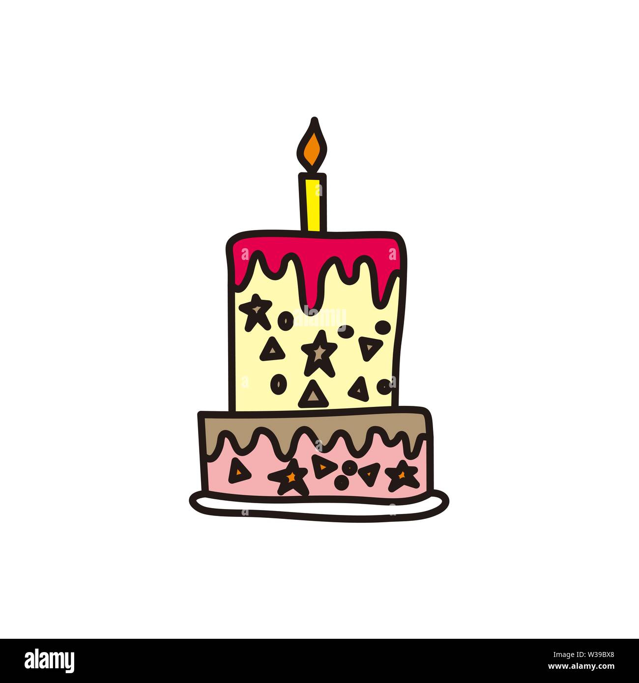 Birthday Cake Graphic Design