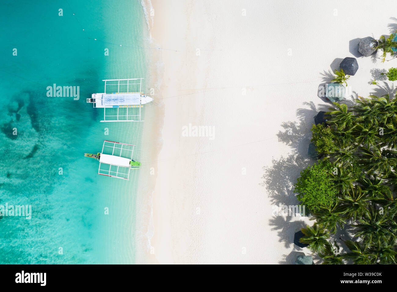 Daku Island, Siargao, Philippines - Tropical beach with blue water and ...