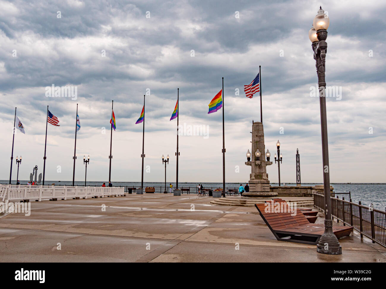 Chicago navy pier usa june hi-res stock photography and images - Alamy