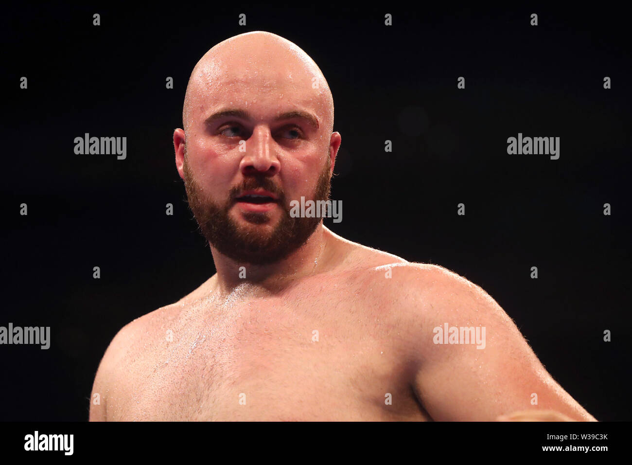 Nathan Gorman after losing the fight during the Heavyweight ...