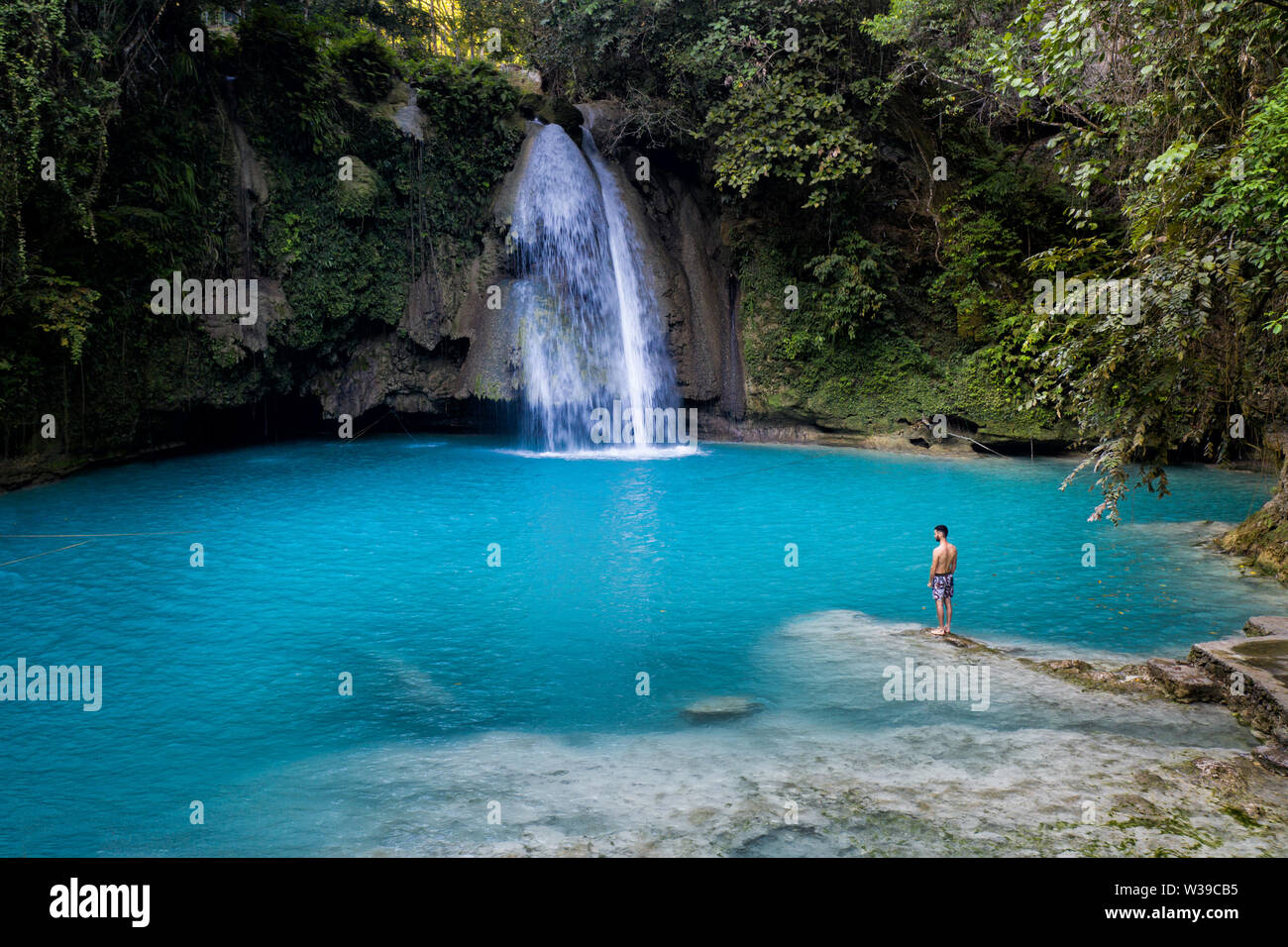 Kawasan waterfalls located on Cebu Island, Philippines - Beautiful ...