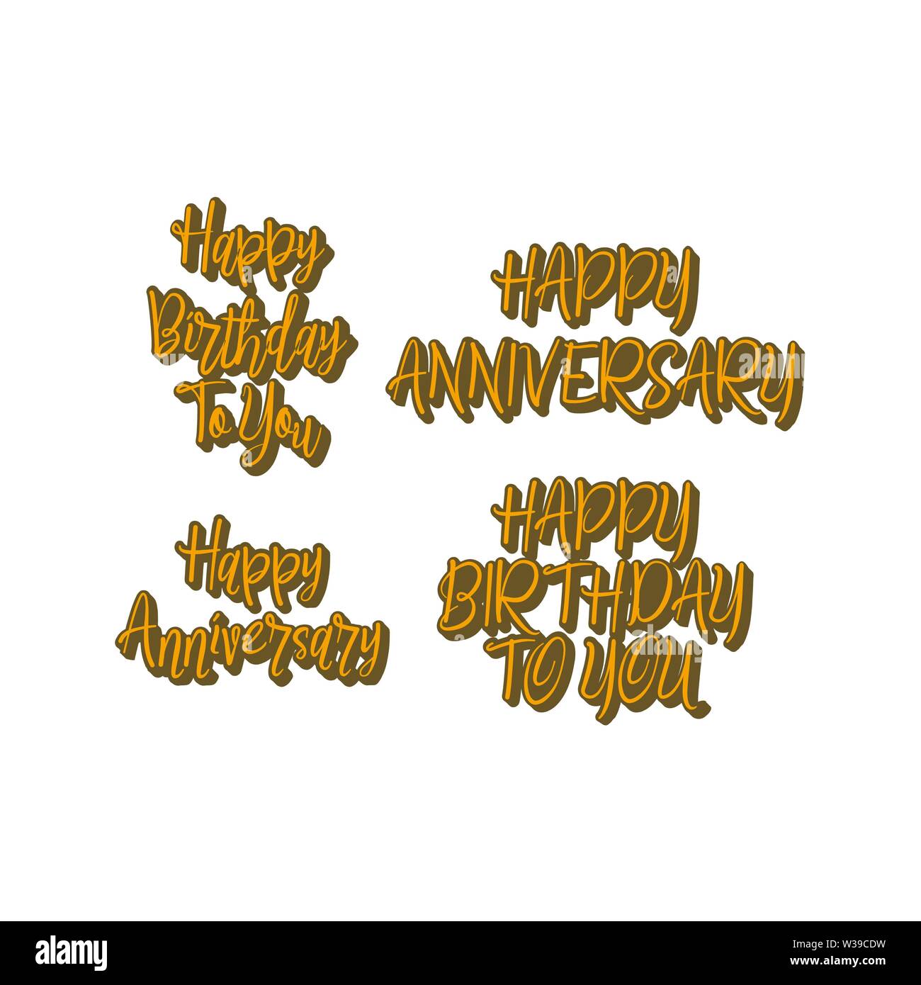Birthday Anniversary Design Graphic Template Vector Stock Vector Image ...