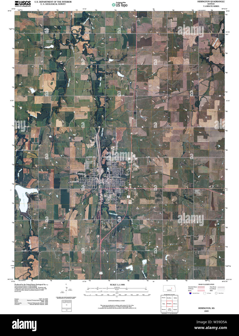 Herington kansas map Cut Out Stock Images & Pictures - Alamy