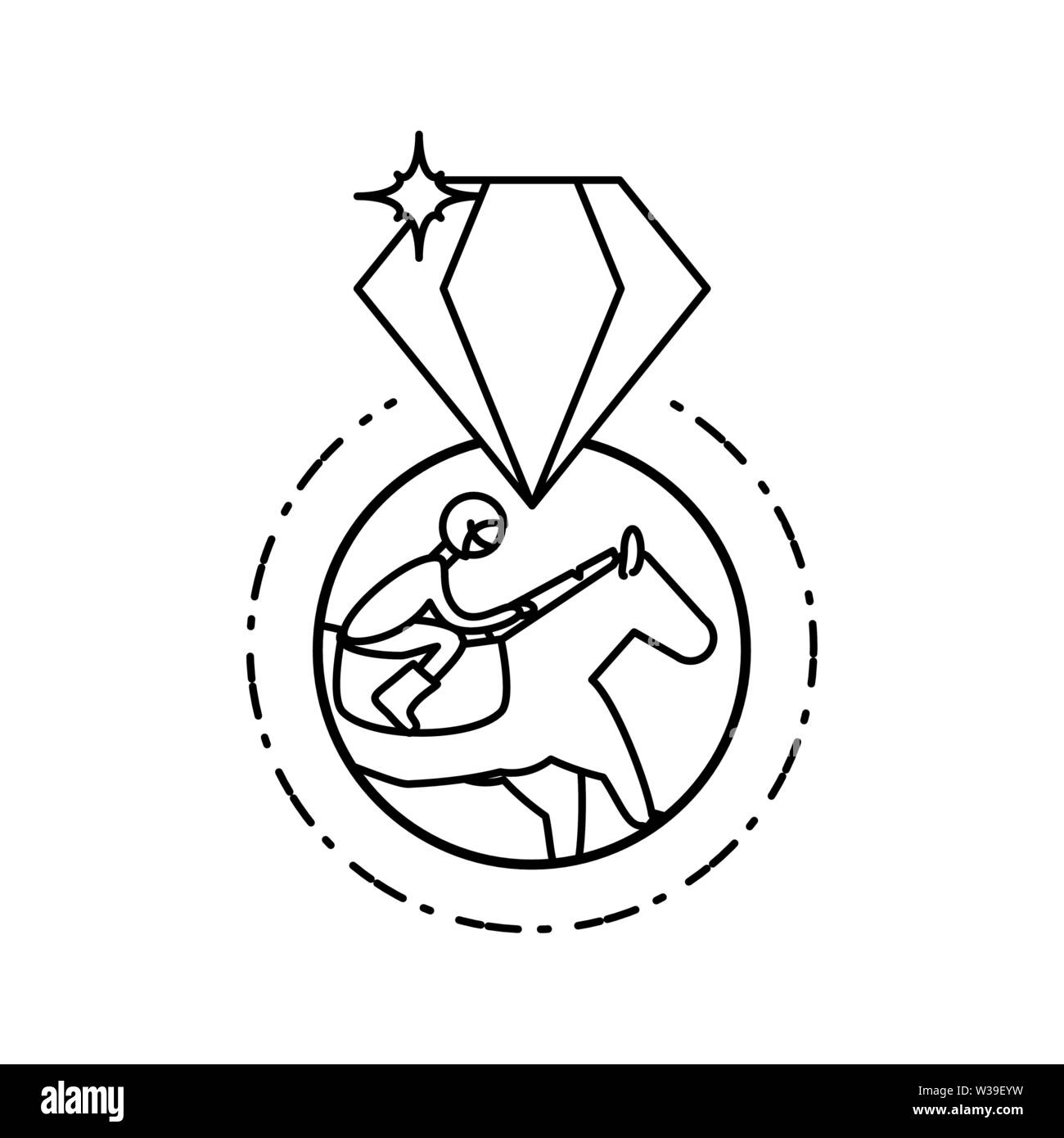 Equestrian stone Stock Vector Images - Alamy