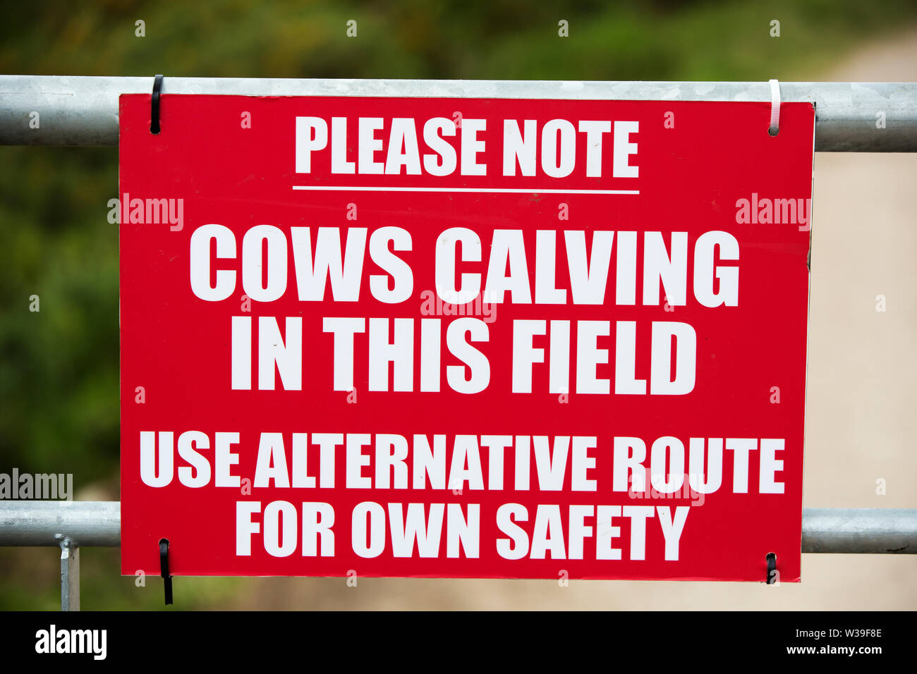 A sign on a gate near Fort Augustus, Scotland, UK Stock Photo - Alamy