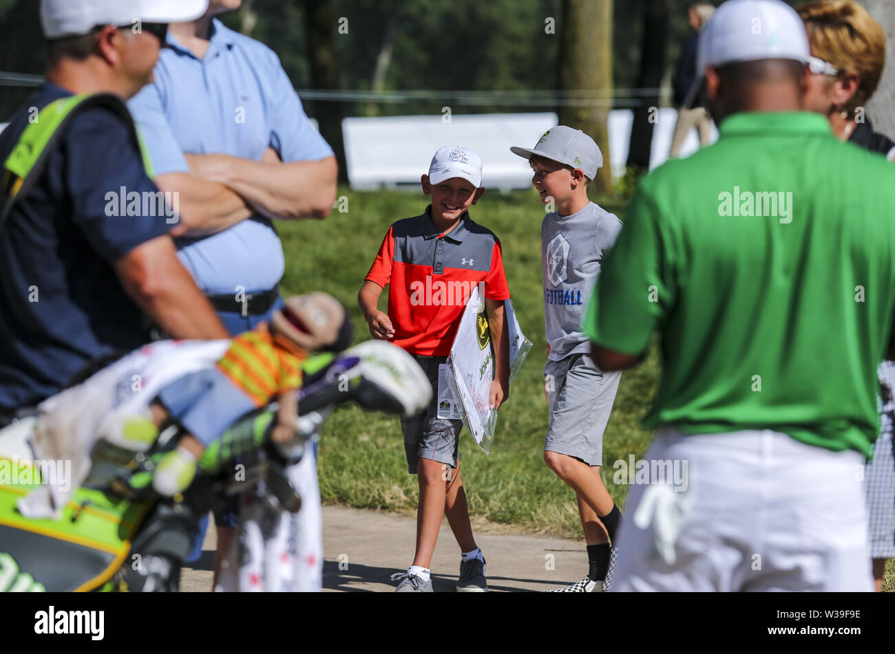 Silvis, Iowa, USA. 11th July, 2019. Owen VanZuiden, 10, of Albany and ...