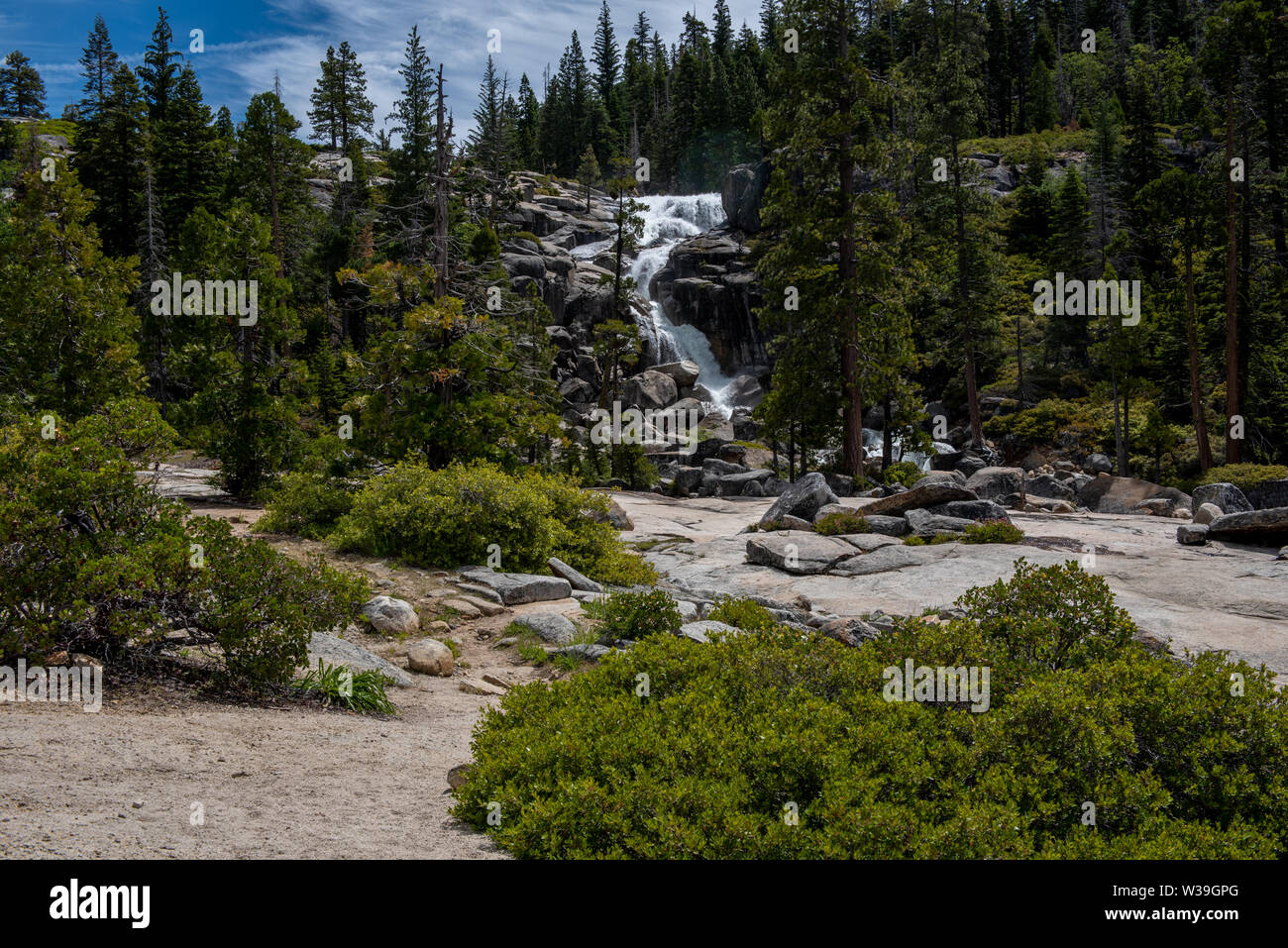 Bassi Falls at the Eldorado National Forest, California, USA, in the ...